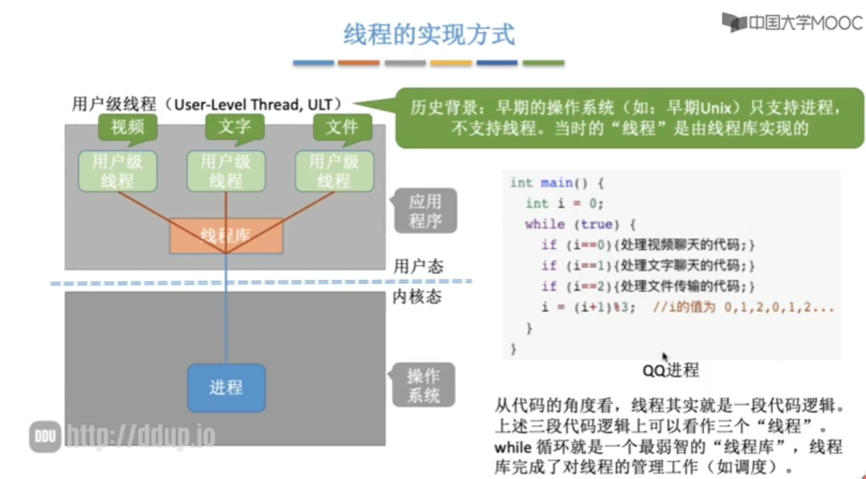 王道操作系统笔记-进程（5）--线程的实现方式和模型 | Sterben_01